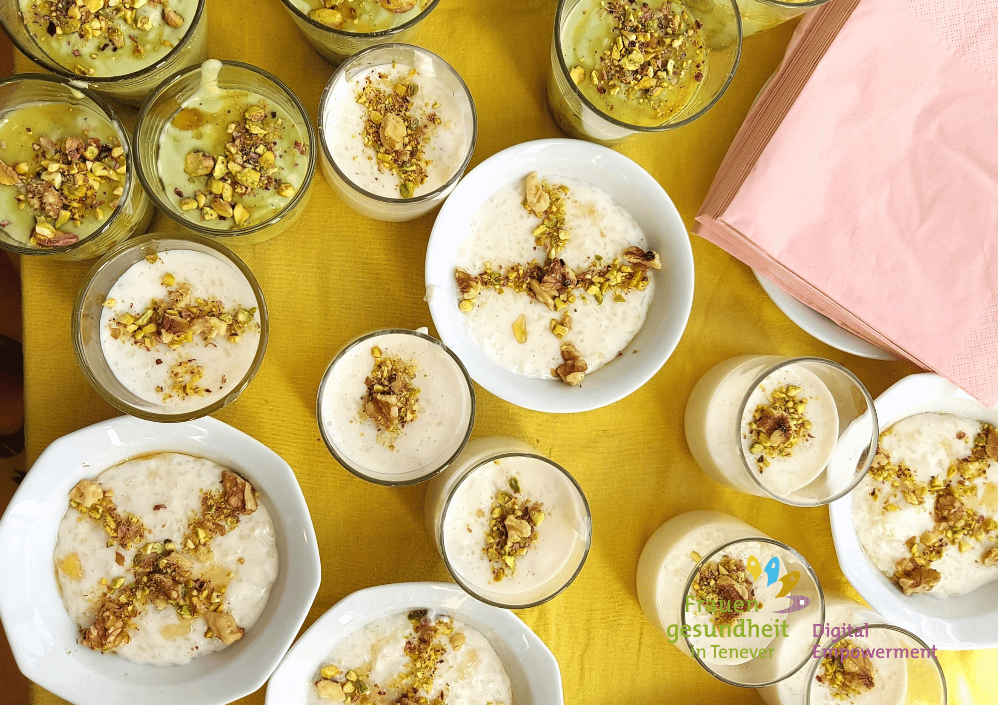 Rezept: Milch-Reis mit Nüssen und Zimt